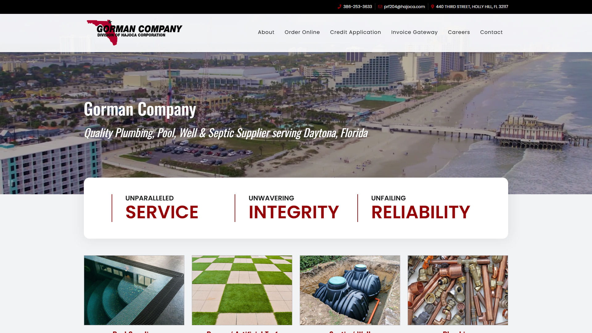 Gorman Company Daytona | Plumbing, Pool, Well & Septic Supply Distributor